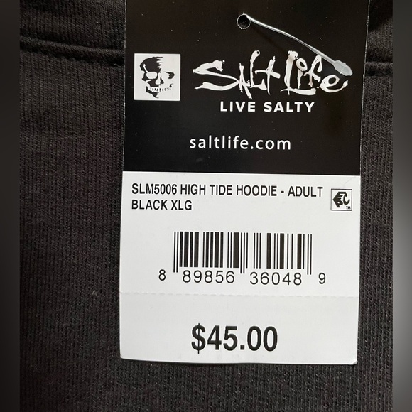 Salt Life | Jackets & Coats | Nwt Salt Life Black Hoodie Xl | Poshmark